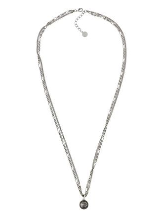 Roberto Cavalli collier multi-rangs en cha&icirc;ne - Argent