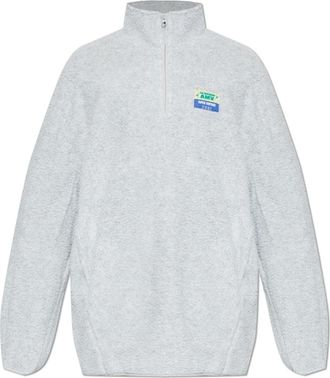 American Vintage Homme, Sweatshirts et sweats &agrave; capuche, Gris, Taille: M/L Turtleneck Fleece SweaT-shirt