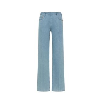Forte_Forte Cavalry Denim Hose mit hoher Taille - - Jeans - Damen - Blau - S