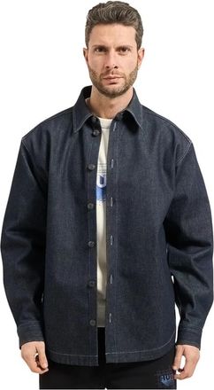 HUGO BOSS Homme, Vestes, Bleu, Taille: M Chemise Oversize en Denim &Eacute;pais