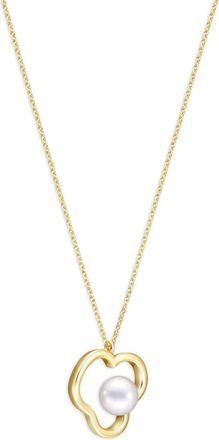 Tasaki 18kt Chants Wei&szlig;goldhalskette mit Akoya-Perle