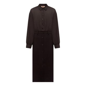 Twinset Midi-Hemdbluse - - Dresses - Damen - Braun - M