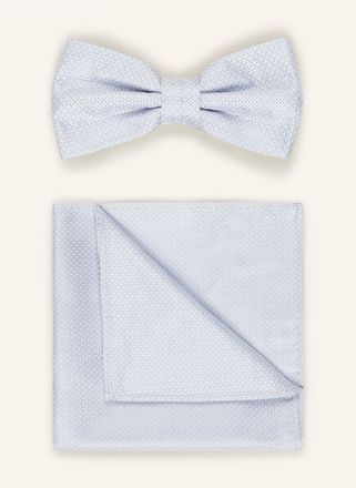 Paul Paul Set: Fliege Und Einstecktuch blau