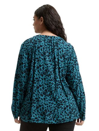 Tom Tailor Klassische Bluse mit Leo-Print