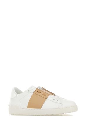Valentino Garavani Mens Open Sneaker White Calf Leather