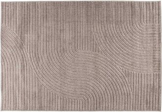 Paris Prix Paris Prix - Tapis D&eacute;co Vince Solar 200x290cm Marron