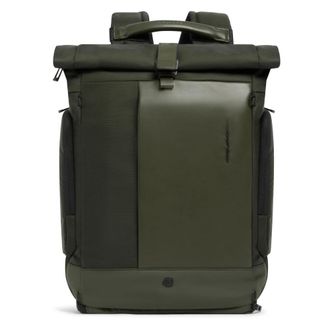 Piquadro Sac &agrave; dos extensible &agrave; enroulement pour ordinateur portable 15-6 - Homme - Sacs - Vert - Taille: ONE Size