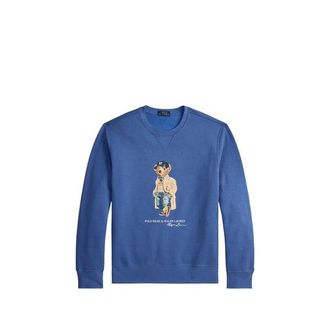 Polo Ralph Lauren Sweat imprim&eacute; en coton m&eacute;lang&eacute;