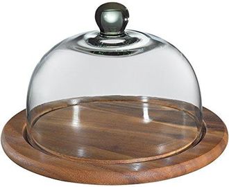 Zassenhaus K&auml;seglocke mit Glasdeckel, akazie &Oslash; 30 cm