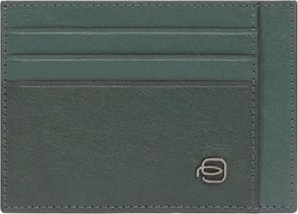 Piquadro Homme, Accessoires, Vert, Taille: ONE Size Porte-cartes de cr&eacute;dit de poche