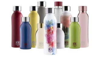 Bugatti B BOTTLES TWIN Thermoflasche 350 ml Watercolor Red & Blue: Hält Flüssigkeiten 12 Stunden heiß, 24 Stunden kalt und 36 Stunden Eis. Wiederverwendbare F
