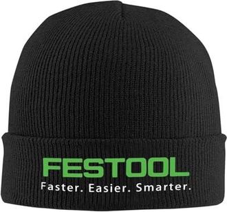 Generic Chapeau Homme, Texte Vert, Fond Noir, Design Simple, Hommes, Unisexe Chapeau tricot&eacute;, Bonnet, Pullover, Hiver Chaud, Cadeau de No&euml;l en Plein air