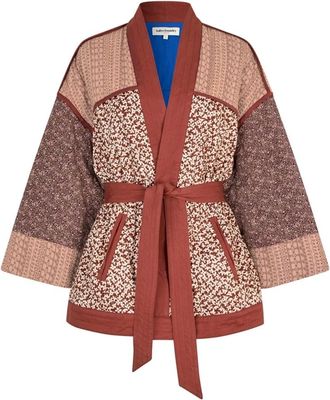 Lollys Laundry Femme, Blouses et Chemises, Multicolore, Taille: 38 FR Veste Kimono &agrave; Imprim&eacute; Floral