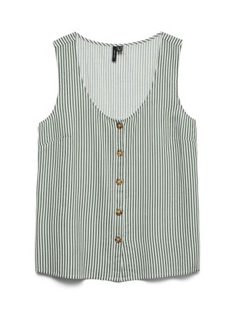 Vero Moda Damen Vmbumpy Sl Shirt WVN Ga Noos, Laurel Wreath, Large