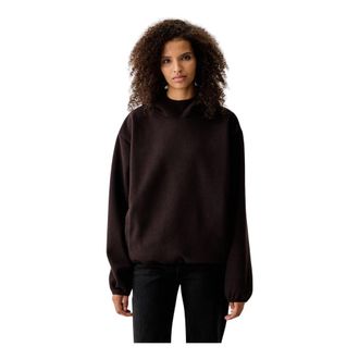 Rains Fleece-Kapuzenpullover - - Sweatshirts & Hoodies - Damen - Braun - XL