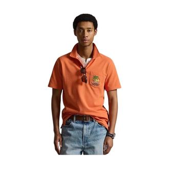 Polo Ralph Lauren Homme, Tops, Orange, Taille: M Polo Chemises