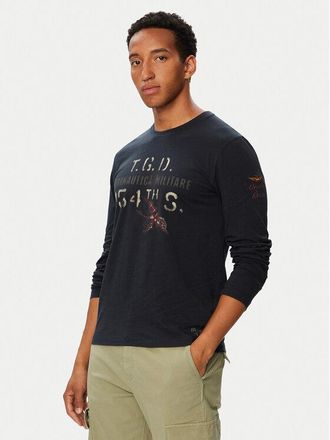Aeronautica Aeronautica Militare Longsleeve 262TS2569UJ00641 Dunkelblau Regular Fit