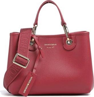 Emporio Armani Petit sac cabas avec imprim&eacute; cerf MyEA Carmin