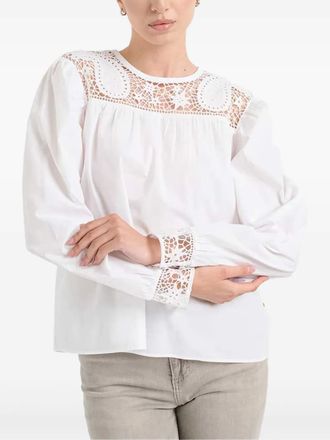 BOSS Bluse aus Baumwolle - Weiß