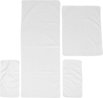 BESPORTBLE Chaiselongue Sofabezug Satz Wei&szlig; Universeller Pflegeleichter M&ouml;bel und Massagesofa Bezug aus Weichem Mikrofaser Velours f&uuml;r Fu&szlig;bad Salon und Wohnzimme