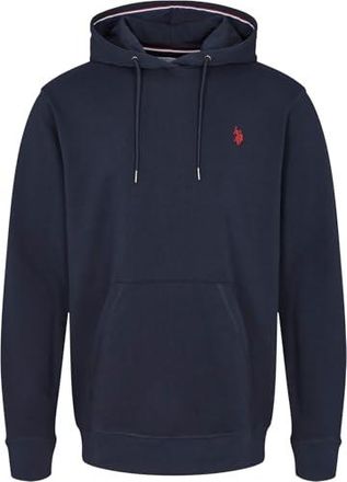 U.S.Polo Association Brayden Sweat-shirt &agrave; capuche pour homme, bleu saphir fonc&eacute;, 100 % coton, avec poche kangourou