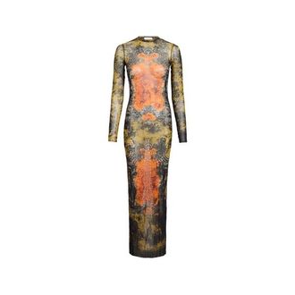 Jean Paul Gaultier Robe longue &agrave; imprim&eacute;