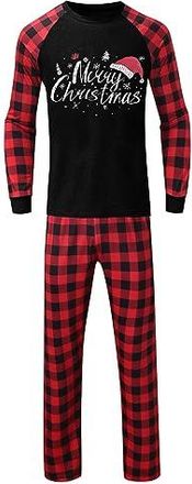 Generic 2026 Famille No&euml;l Home Set Parent Enfant Robe Papa Style, Noir, XXL