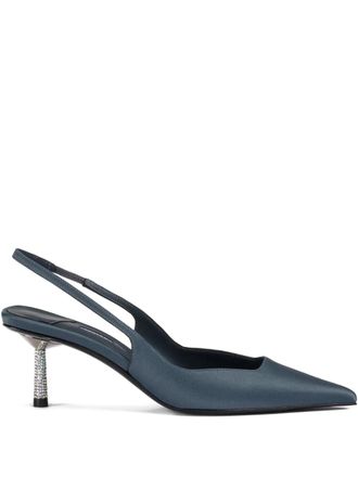 Le Silla Amelia Slingback-Pumps 60mm - Blau