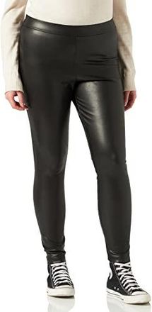 Vero Moda VMGANA MW PL LEGGING NOOS, Femme, Noir, S / 30L