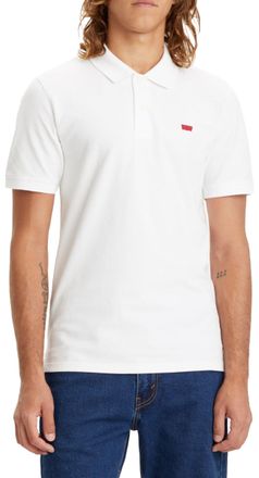 Levi's Herren Slim Housemark Polo Hemd,Bright White,M