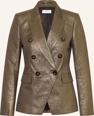 Reiss Reiss Blazer Sienna Mit Glitzergarn gold