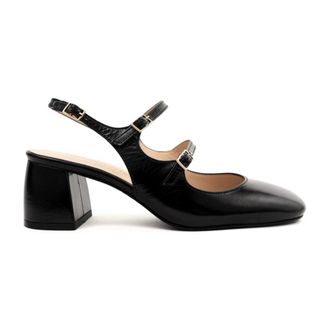 Sergio Moretti Klassische Schwarze Mittelhohe Pumps - - Shoes - Damen - Schwarzk - 39 EU