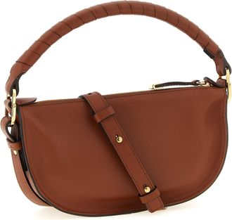 Chlo&eacute; Marcie Calfskin Leather Shoulder Bag - Cognac