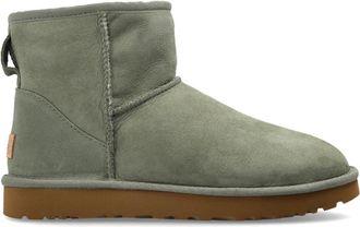 UGG Bottes de neige Classic Mini II en su&egrave;de - Femme - Chaussures - Vert - Taille: 42 EU