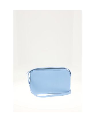 Celine Mens Messenger Bag Sky Blue-Ultra White Calf Leather Shoulder Blue/ultra