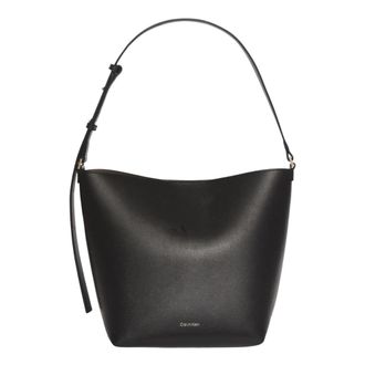 Calvin Klein Foil Logo Bucket Bag - - Bags - Damen - Schwarzk - ONE SIZE