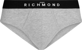 John Richmond Homme, Sous-v&ecirc;tements, Gris, Taille: L Slip taille basse avec &eacute;lastique contrast&eacute;