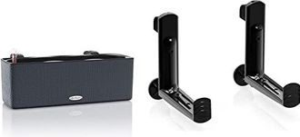 Lechuza Cube Color Triple, Schiefergrau, Hochwertiger Kunststoff, Inkl. Balkonkastenhalterung und Bewässerungssystem & Balkonkastenhalter, Schwarz, Hochwertig