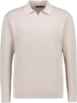 Boggi Milano Herren Pullover beige unifarben
