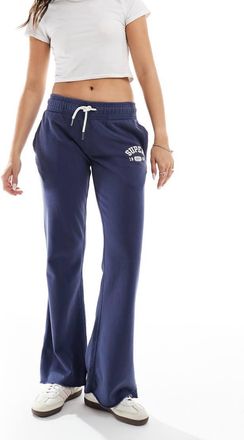 Superdry Athletic Essentials - Jogginghose in Marineblau mit niedrigem Bund
