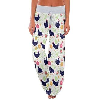 Generic Pantalon Taille &Eacute;lastiqu&eacute;e Personne &Acirc;g&eacute;e Pantalons Flare &Eacute;lastique Personne Carreau Trou&eacute; Ventre Crossfit M&eacute;tallis&eacute; D&eacute;lav&eacute; &Eacute;lectrique Tha&iuml; Zebre Charp