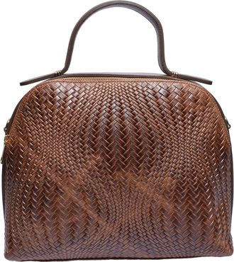 Isabella Rhea Kastanienbraun Rindsledertasche