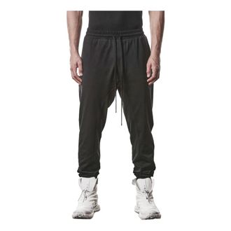Thom Krom Homme, Pantalons, Noir, Taille: L Pantalon Jogger en Coton