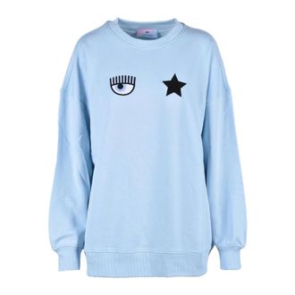 Chiara Ferragni Damen, Sweatshirts & Hoodies, Blau, XSGröße