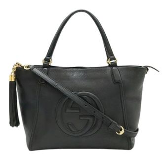 Gucci Sac Cabas Vintage Pre-owned - Femme - Pre-owned - Noir - Taille: ONE Size