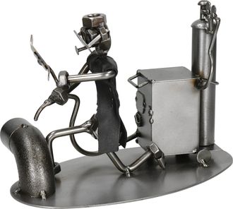 Metalika Schraubenm&auml;nnchen Schwei&szlig;er 2, Metallfigur, Metallm&auml;nnchen, Handarbeit, Handmade, Stahlfigur, Geschenkidee, Handgefertigte Dekorative Figur, +gegen Au