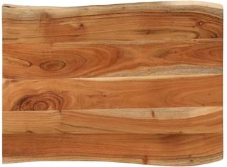 vidaXL vidaXL Dessus de table 80x60x3,8 cm rectangulaire bois massif dacacia