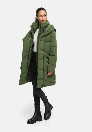 Marikoo Winterjacke Virenaa mit extra hohem Kragen und warmem Fleecefutter