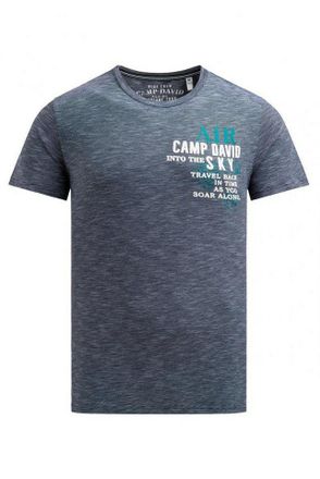 Camp David T-Shirt mit Streifen-Design und R&uuml;cken-Print