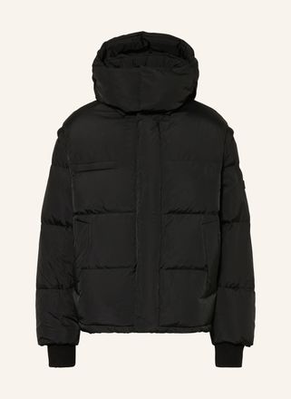 Worst Behavior Wrstbhvr Oversized-Daunenjacke Dave v2 Mit Abnehmbaren &Auml;rmeln Und Kapuze schwarz